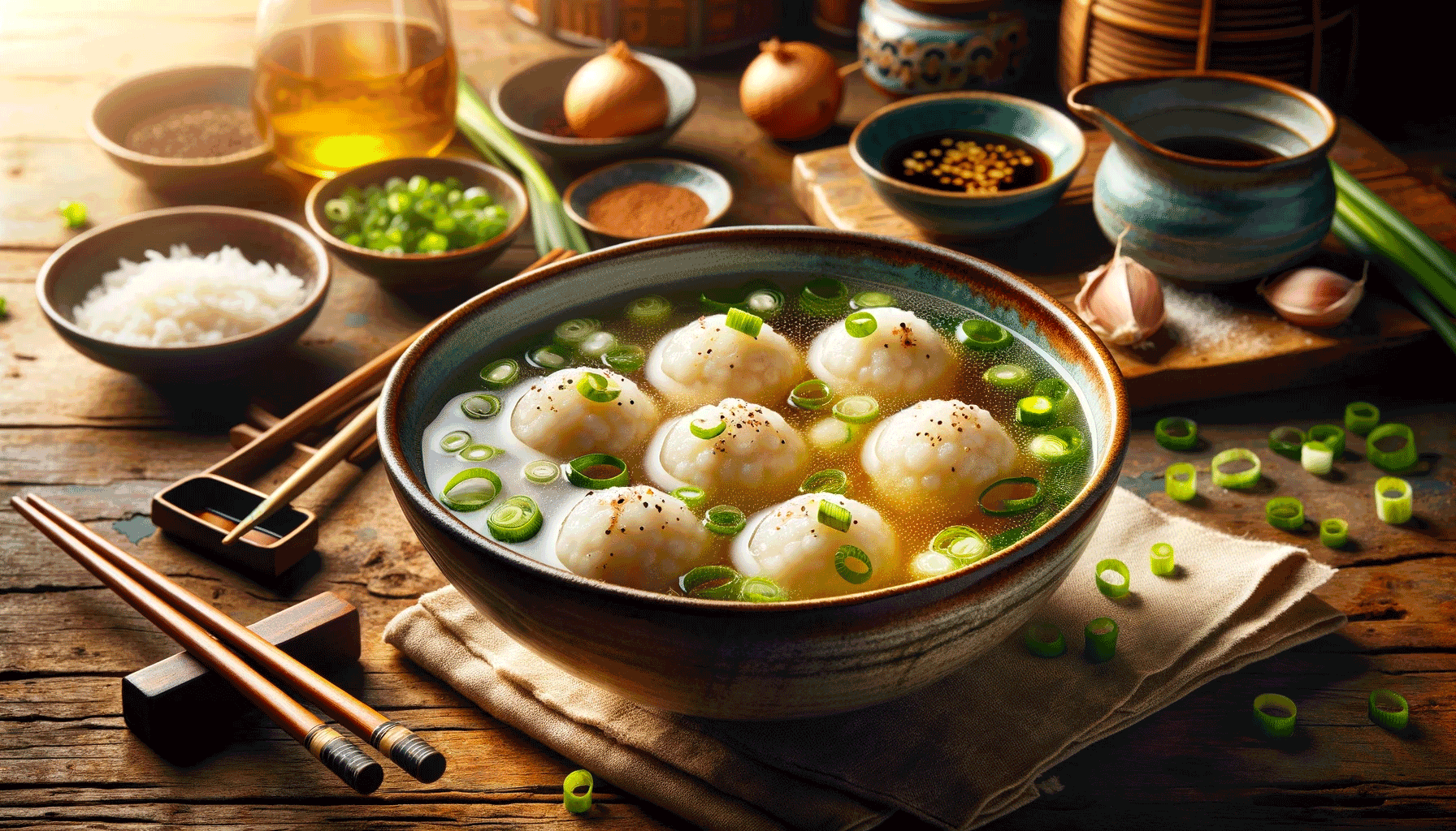 Savory Delight: Salty Rice Ball Soup Recipe
