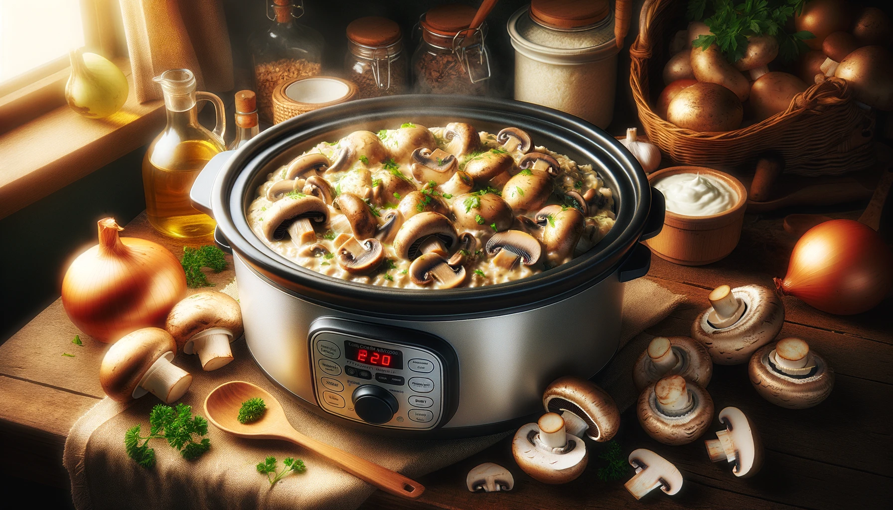 Rice Cooker Mushroom Stroganoff Recipe: Quick & Tasty