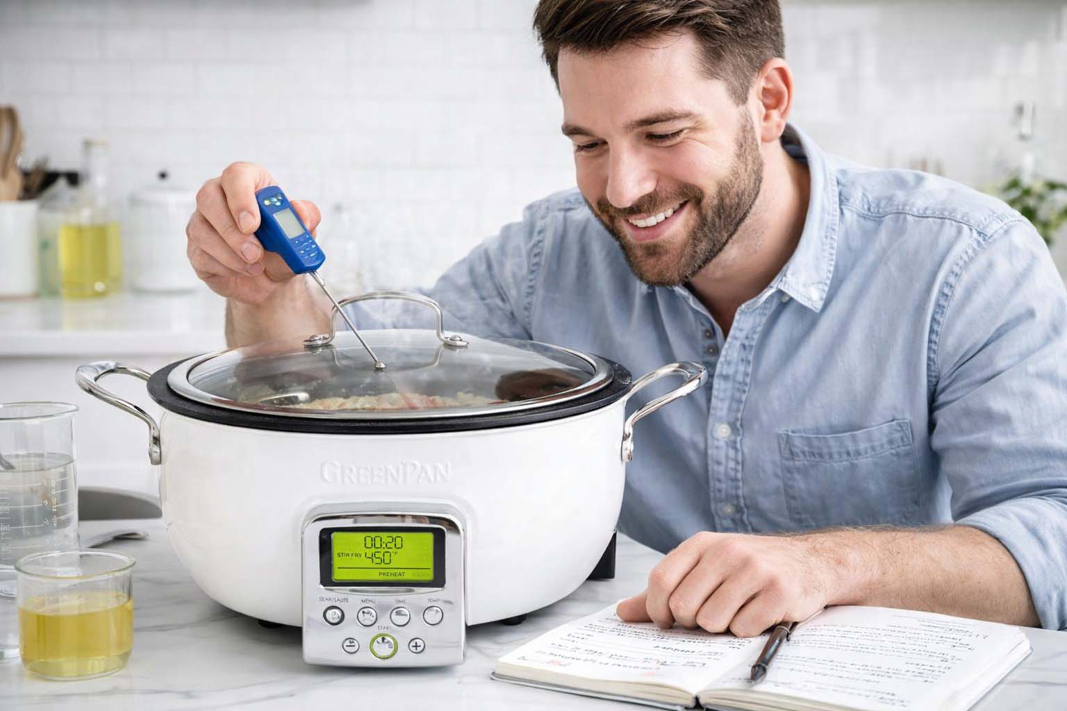 Greenpan Elite Essential Smart Electric 6qt Skillet Pot Rice Cooker Review