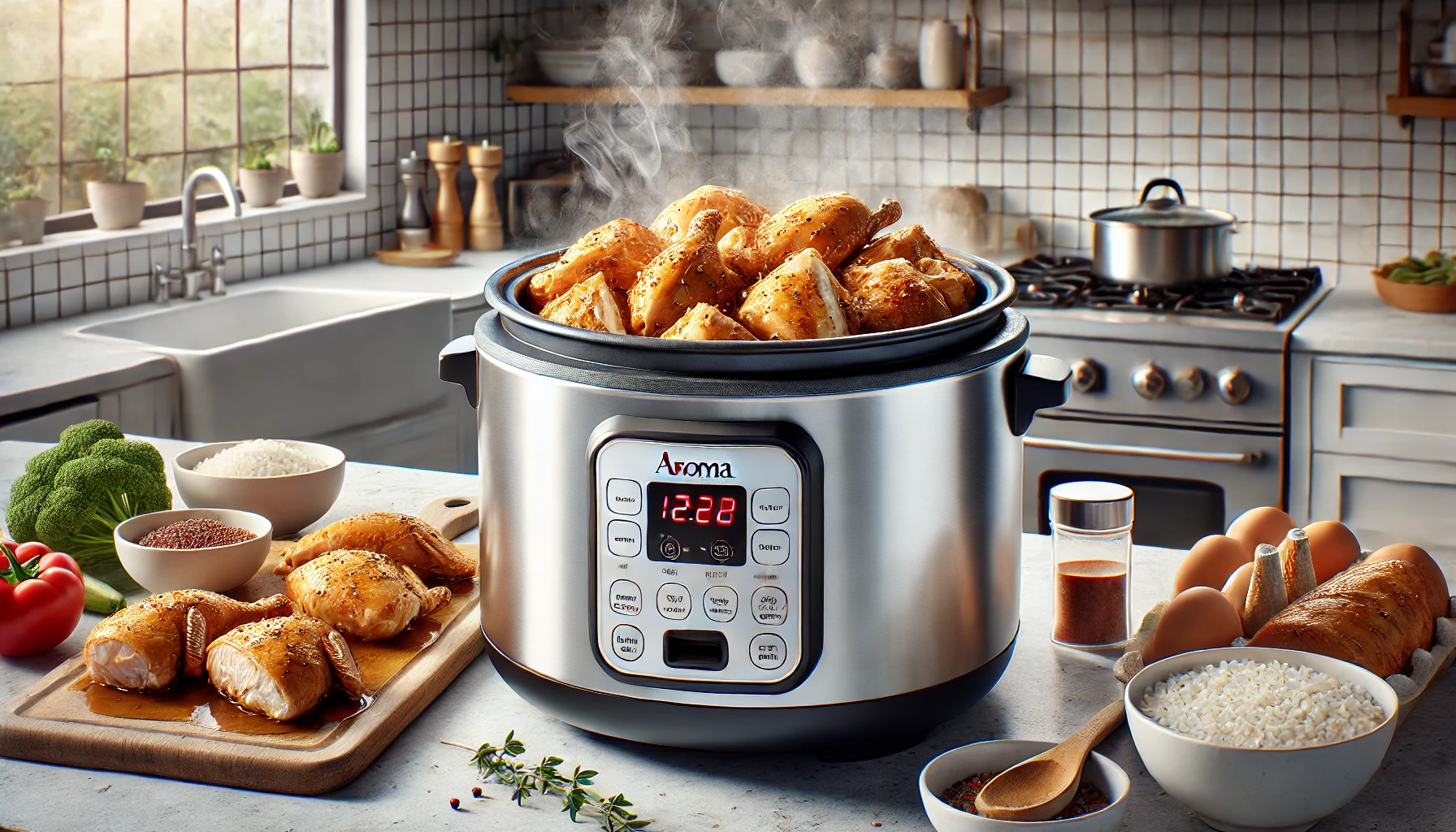 Can you cook chicken in aroma rice cooker? Yes, Here's How!