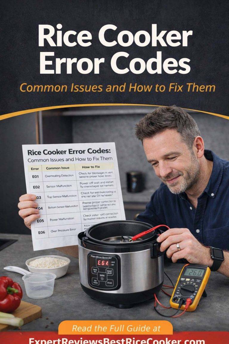 Rice Cooker Error Codes: Common Issues and How to Fix Them