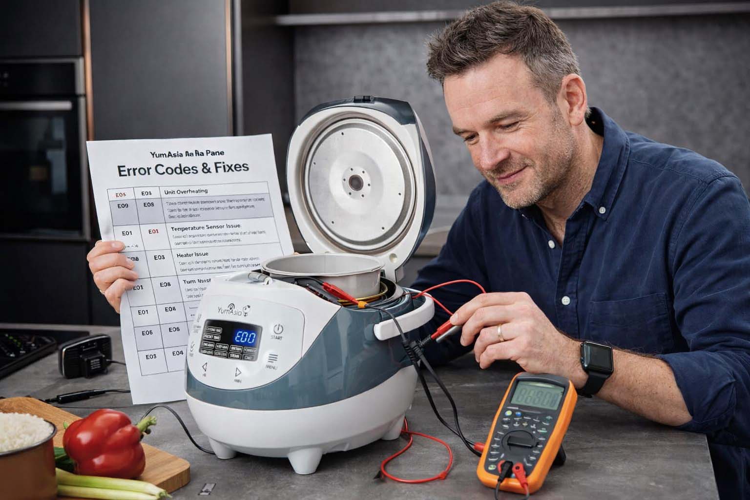 Yum Asia Panda Mini Rice Cooker Error Codes & Fixes