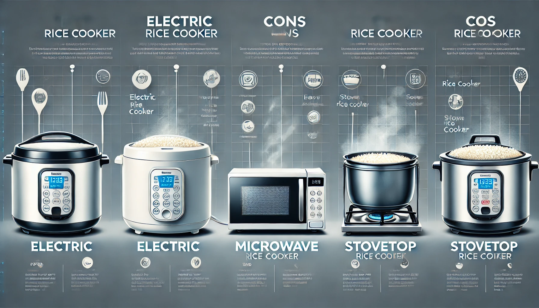 Comparing Rice Cookers: Electric vs. Microwave vs. Stovetop