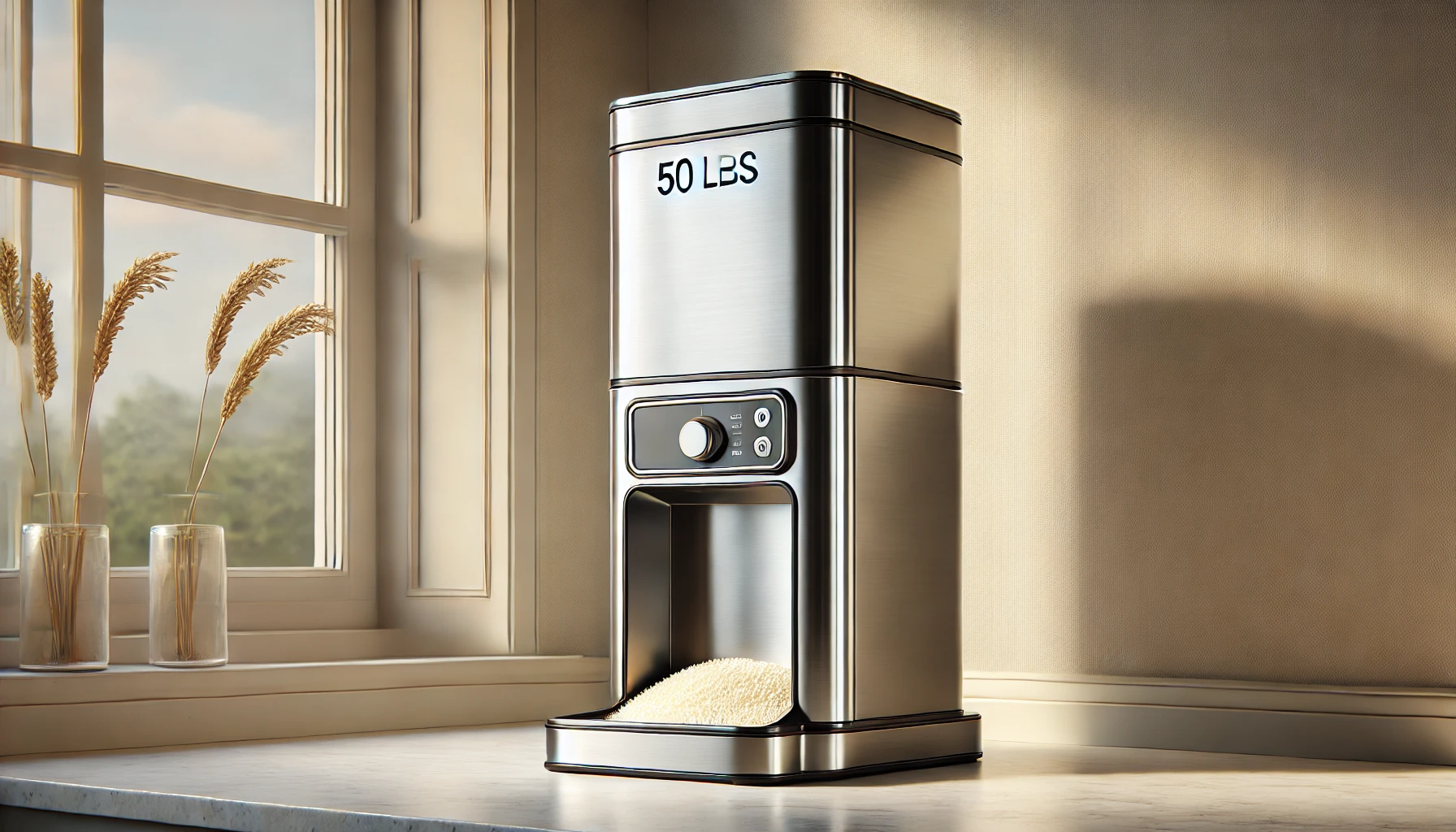 Rice Dispenser 50 Lbs Stainless Steel: Ultimate Storage
