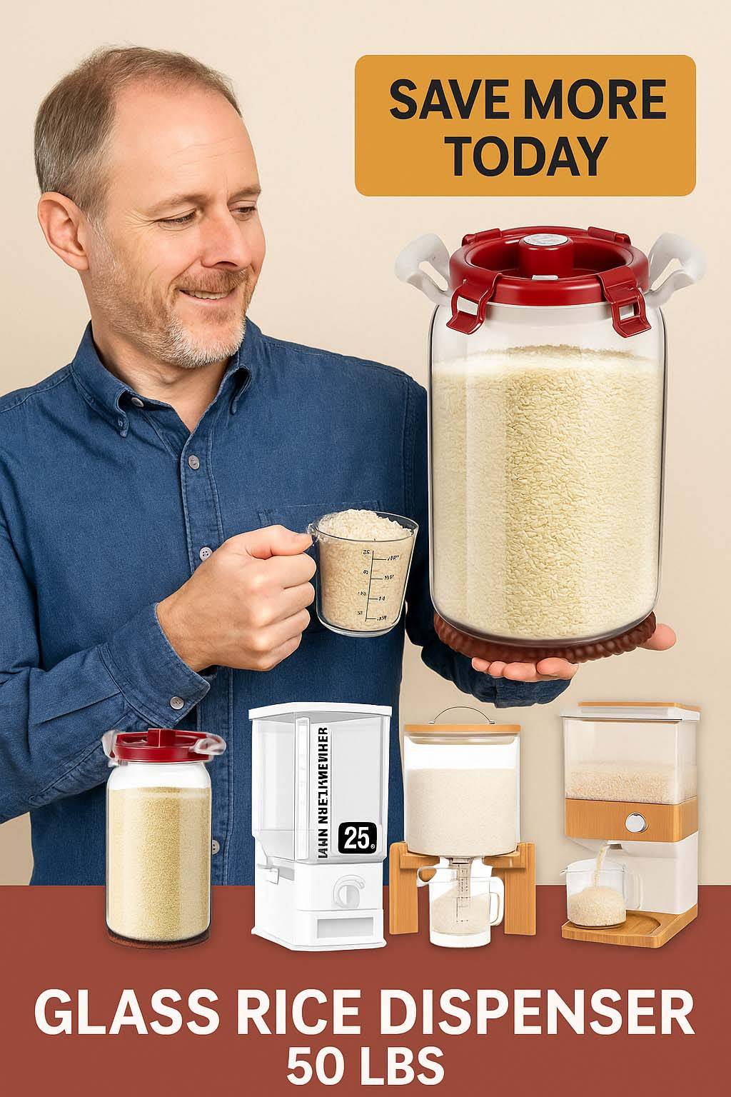 Best Glass Rice Dispenser 50 lbs: Features & Benefits
