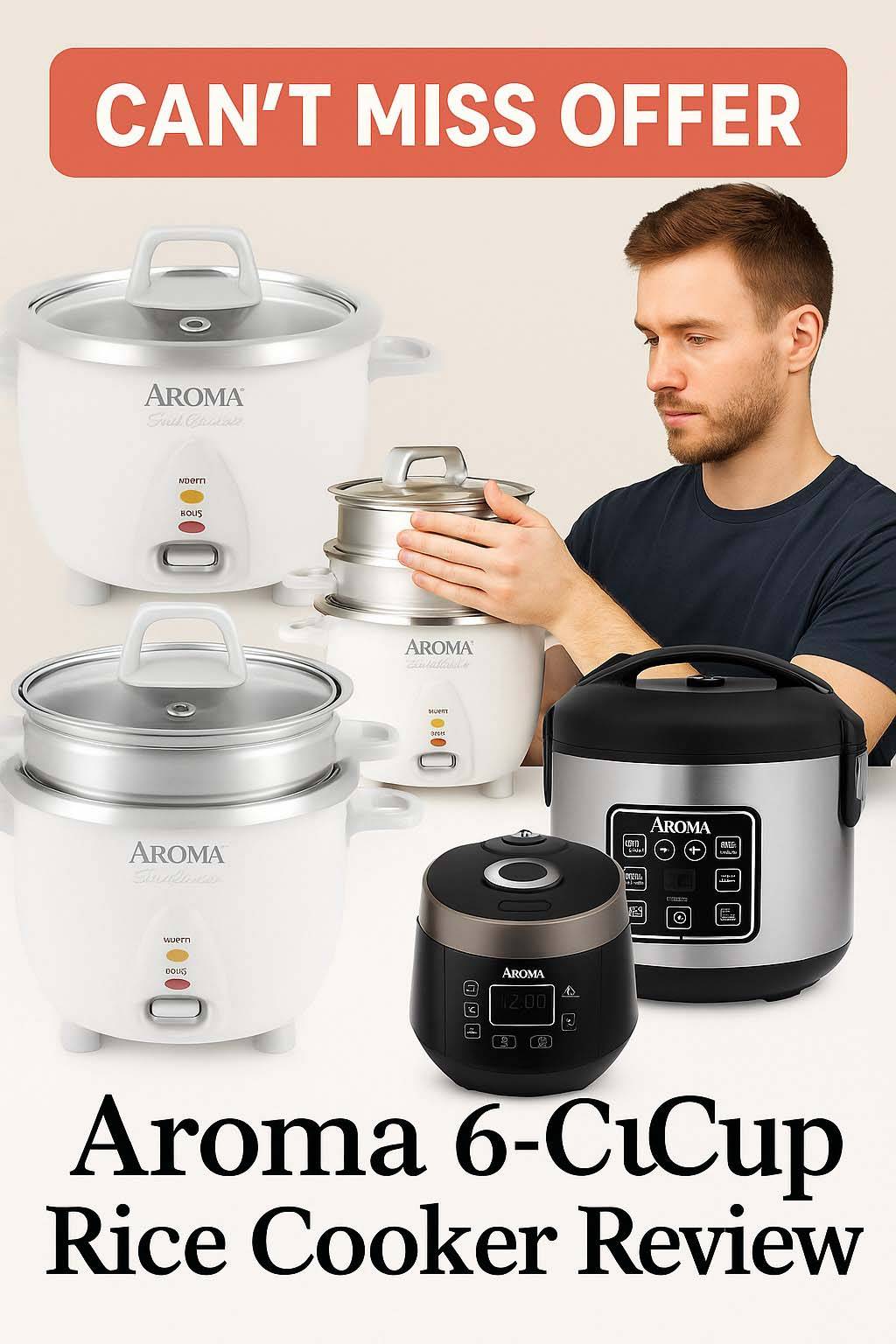 Aroma 6-Cup Rice Cooker Review 2025 – Top Pick
